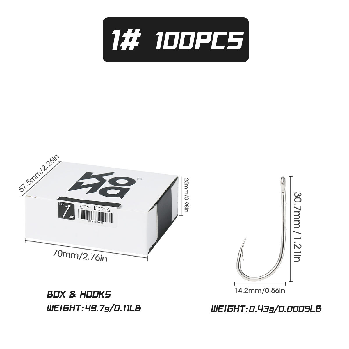 China Long shank bait holder hooks with 2 barbs fishing hook ,4330 ...